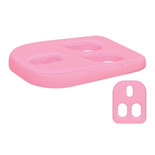 うつ伏せ姿勢の胸から顔まで全体を安定してサポートするマクラです。幅40cm、奥行57cm、高さ3/6cmキーワード:ホールピロー胸当て 治療用 補助クッション 施術用 マッサージ用 マクラ 枕 マッサージベッド枕