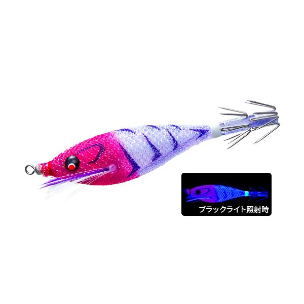 ■ラインナップ75mm/5.5g/Y290mm/8g/Y2ボリュームのある魅惑のぷっくりボディ！イカの視覚へのアピールと、高浮力ボディから繰り出される波動のWアピール！抜群の潮つかみで安定アクションデイゲーム〜夜焚きまであらゆる状況に対応可...