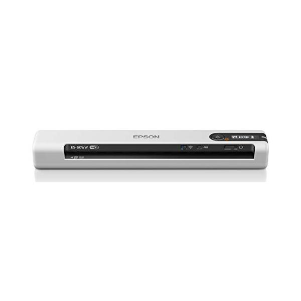 読取方式:手差し給紙1枚(ADF)読み取り:片面原稿サイズ: A4インターフェイス:USB、無線LANリチウムイオンバッテリー搭載で電源の心配が不要外形寸法:272×47×33.8mm(突起物・ゴム足含まず)「Epson ScanSmart...