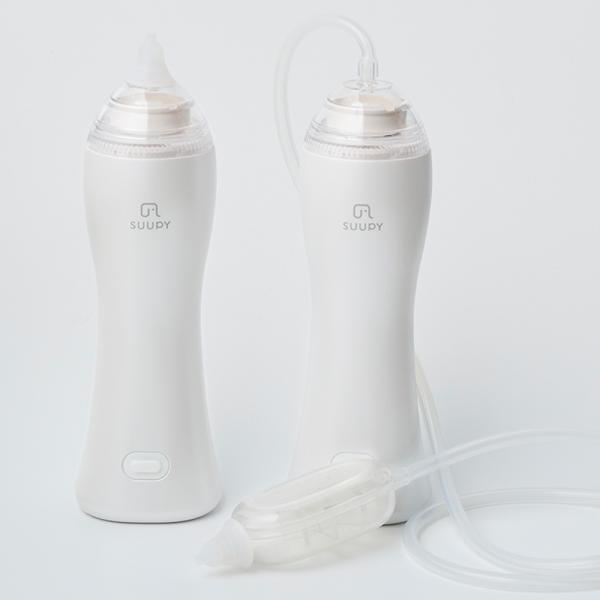 ■電動鼻吸い器「SUUPY」コンプリートセット内容量：本体・鼻ノズル(M)・鼻ノズル(L)・本体鼻水キャッチャー・乳幼児用鼻水キャッチャー・洗浄ブラシ・シリコーンチューブ・専用ACアダプター・充電池セット(充電池/TLP-6P-500 Li...