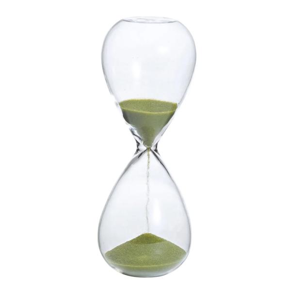 木枠を取り払ったガラス屋ならではのシンプルな砂時計です。美しいガラスの球体を、ひとすじに落ちてゆく時間の砂。継ぎ目も柱もありません。一度は手にしたことがある砂時計。ゆったりとした時が流れ続けます。落ち着いた色合いの抹茶色。3分計でお茶に使い...