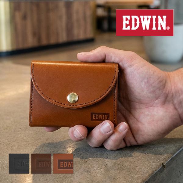EDWIN（エドウィン） エドウイン 財布 サイフ 三つ折財布 小型 折財布