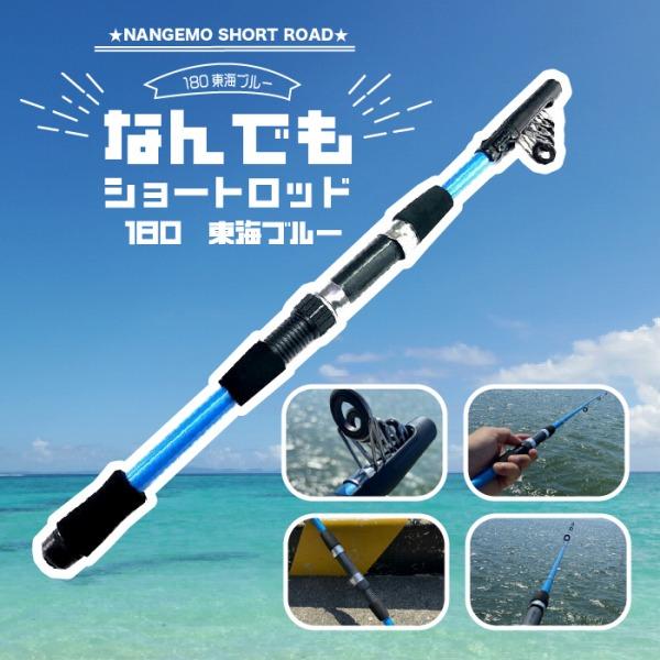 【東海オリジナル PG なんでもショートロッド 東海ブルー180の説明】東海オリジナル 竿 ちょい投げ PGなんでもショートロッド 東海ブルー180【Tオリ】()
