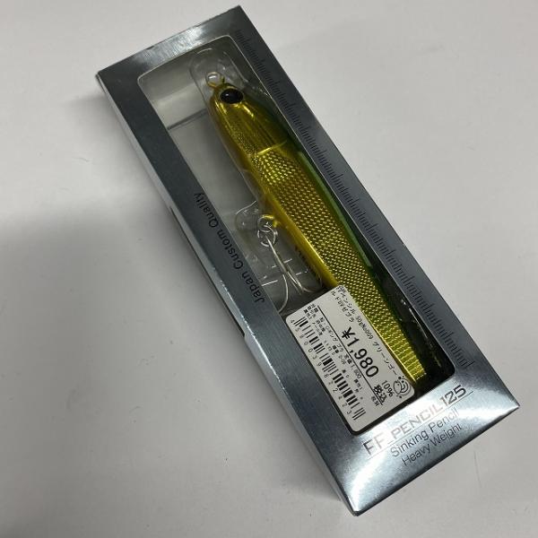【ZEAK FFペンシル 50gNo009 グリーンゴールドUVゼブラの説明】【◆ネコポス◆→地域によって配送にお時間がかかる場合があります】【中古品】原則返品不可となります。あらかじめご了承ください。