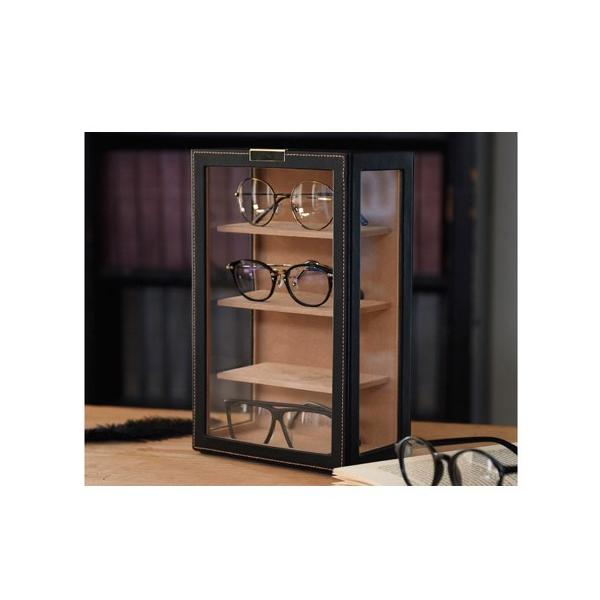 こちらはメガネ収納コレクションケース　メガネタワーですファッションやシチュエーションなど様々な用途に合わせてメガネを変えて楽しむ方に向けたメガネ収納アイテム。大切なメガネコレクションには、美しく保管できる収納ケースがおすすめです。内生地にベ...