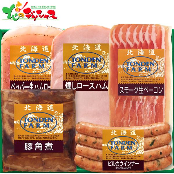 ■スマートフォンでは商品説明に文字数制限があるため、詳しい詳細は必ずパソコン表示で商品説明のご確認をお願い致します！■商品名:北海道トンデンファームギフト TF-4D■商品内容:豚角煮160g、ピルカウインナー120g、スモーク生ベーコン(...