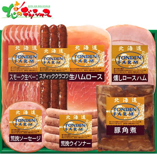 ■スマートフォンでは商品説明に文字数制限があるため、詳しい詳細は必ずパソコン表示で商品説明のご確認をお願い致します！■商品名:北海道トンデンファームギフト TF-5D■商品内容:豚角煮160g、荒挽ウインナー100g、スティッククラコウ(ソ...