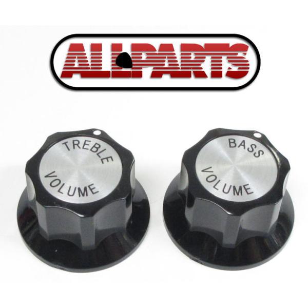 All Parts のリッケンバッカー・タイプ ボリューム・ノブ 2個セットです。Treble Volume と Bass Volume が各1個のセットです。※ご注意！！オールパーツU.S.A.のサイトではU.S.Aスプリットシャフト用プ...