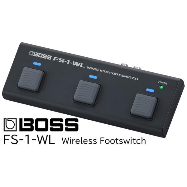 BOSS FS-1-WLは、様々なデバイスをワイヤレスでコントロールできるスマートなフットスイッチです。Bluetooth接続によりBOSS/Roland製品や、PC／タブレット上の電子スコア、YouTube、DAWソフトをコントロール可能...