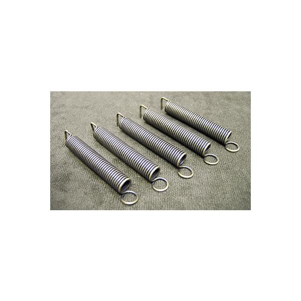 トレモロスプリングの5本掛け、もしくは4本掛けを前提に設計した商品です。3本掛けより太くコシのある音と良いリバーブ感を出してくれる様になります。