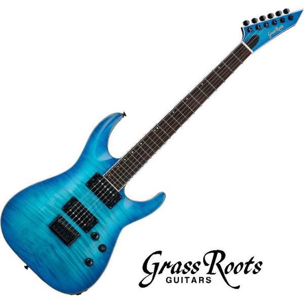 ESP のエントリーシリーズ GrassRoots のエレキギターです。ハードロック、テクニカル系ギタリストに人気の ホライゾン スタイル！！フレイムメイプルの杢目が美しいアーチドトップボディのサテンフィニッシュ（艶消し仕上げ）です。ピック...