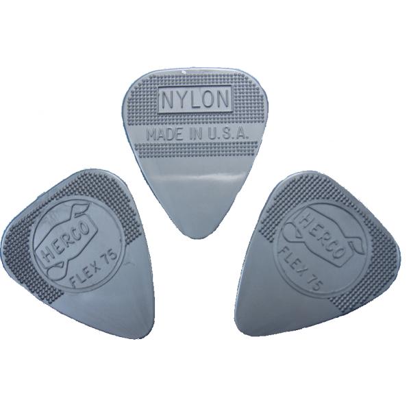 HERCOのナイロンピックです。Ｍ・シェンカー、Ｊ・ペイジなど有名ギタリストが古くから愛用していたロングセラー＆人気のピックです。ナイロンピックならではの独特のタッチで厚くしっかりしたトーンを生み出します。  Ｍ・シェンカーさんは先端ではな...
