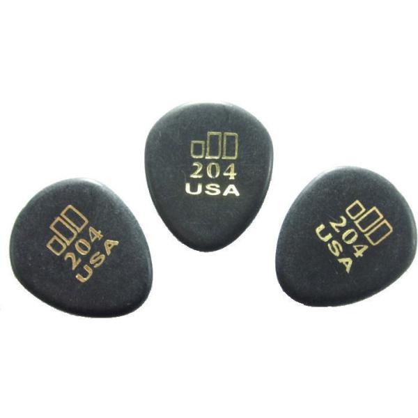 ピックの先端が削れて丸くなったのが好みのギタリストって以外にいますよネ？ジャズギタリストのためにデザインされた先端の丸いジャズ型の小さいピックです。確実なピッキングを可能にします。