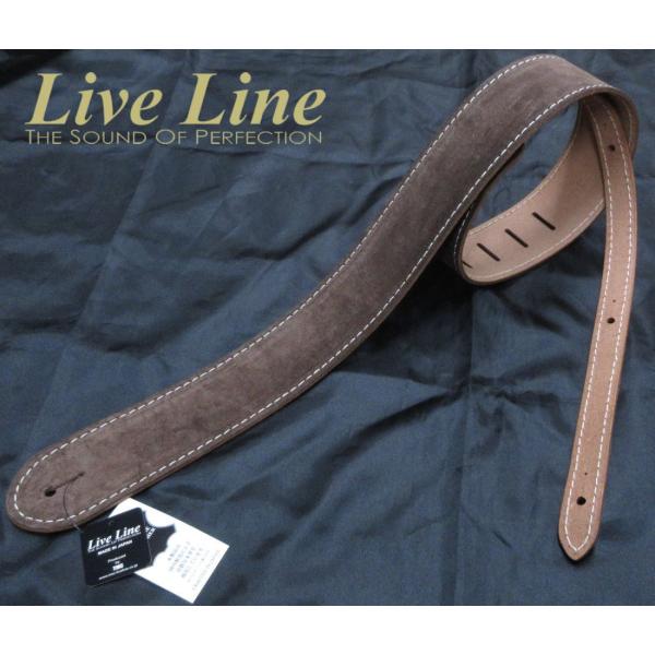 日本製ハンドクラフトならではの素晴らしい質感！！表面：スエード/裏面：レザー素材の最もスタンダードなシェイプの スエード・ギターストラップです。