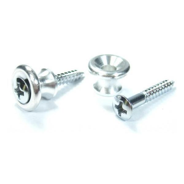 SCUD の エンド・ピン / ストラップ・ピン クロームです。アルミ製です。形状は Gibson スタイルです。