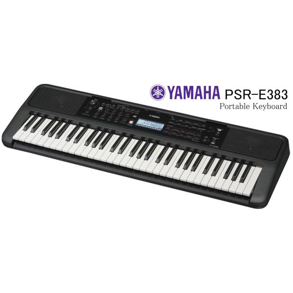 ヤマハ キーボード PSR-E383 はあなたの想いに応える、表現力豊かな演奏を楽しめるスタンダードモデル。音の強弱を表現できるタッチレスポンス機能や、グランドピアノをはじめとした650種類の音色、充実したレッスン機能で、本格的な演奏を楽し...