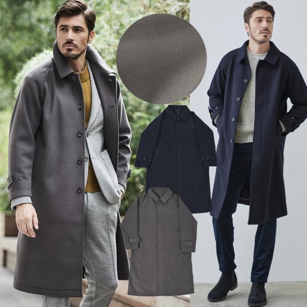 SALE メルトジャージステンカラーコート 240803 G-STAGE ジーステージウォーム感あるメルトンジャージのステンカラーコート■カラー:ブラウン・ブラック■サイズ/胸囲/着丈/袖丈/裄丈/裾囲●46(M相当):120/107.5/...