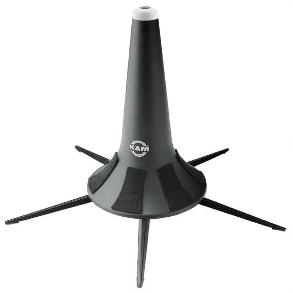 K&amp;M　フリューゲルホルン用スタンド　【15240】　カラー：ブラック世界のトップブランドとして、最高の品質と信頼のスタンドメーカー『K&amp;M』。フリューゲルホルン用スタンド。持ち運びに便利なベル内収納型です。ベル収納時にはス...