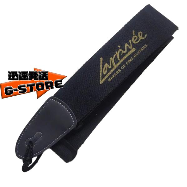 Larrivee Logoが目を惹くストラップ。丈夫なCOTTON素材で、日本国内限定商品です。良質で手触りの良い素材のコットンは、滑りやすいナイロンに比べ、適度な摩擦によりプレイ中のヘッド落ちがしにくく耐久性も高いためLarriveeは素...