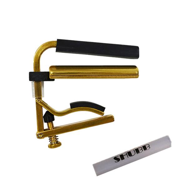 [dobro capo]スライド奏法を目的とし弦高を高くセットアップされたリゾネーターギターや、ラップスチールギター専用のカポ「C6b」。弦を押さえ込む専用のゴム製スリーブや、弦と指板の間に位置するパーツを調整することにより、弦高やネックグ...