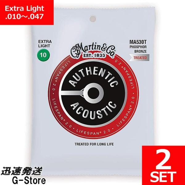 マーティン　AUTHENTIC ACOUSTIC LIFESPAN 2.0Martinの次世代Lifespan 2.0弦は、2年の歳月を費やしたMartinの新しい特許取得済みの技術を使用して設計されています。弦そのもののトーンを損なうこと...
