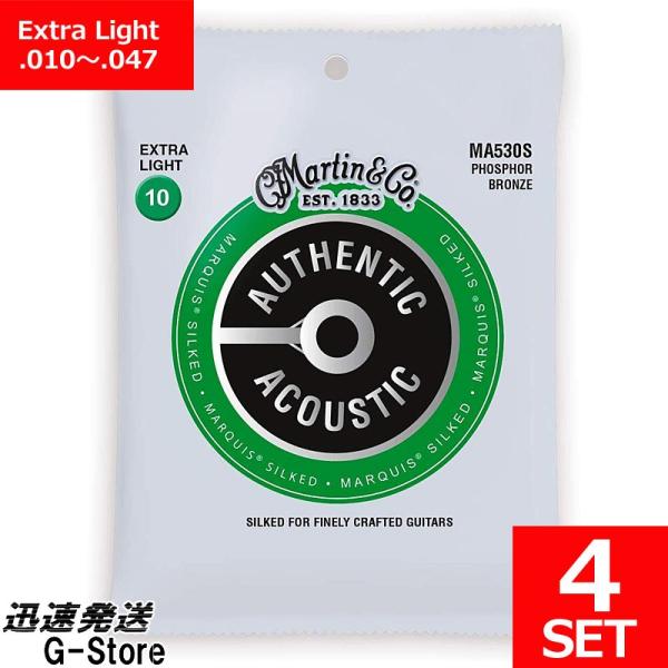 マーティン　AUTHENTIC ACOUSTIC MARQUIS SILKEDスーペリアルパフォーマンスをベースにボールエンド部分をシルクでラッピングしブリッジとブリッジプレートの磨耗やダメージを軽減します。弦を変える際のブリッジへのダメー...