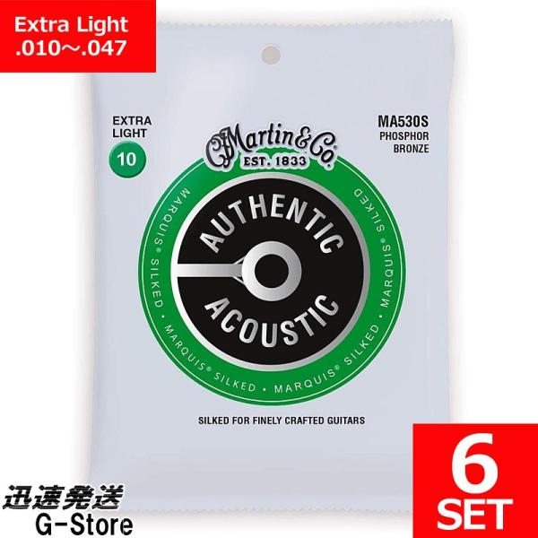 マーティン　AUTHENTIC ACOUSTIC MARQUIS SILKEDスーペリアルパフォーマンスをベースにボールエンド部分をシルクでラッピングしブリッジとブリッジプレートの磨耗やダメージを軽減します。弦を変える際のブリッジへのダメー...