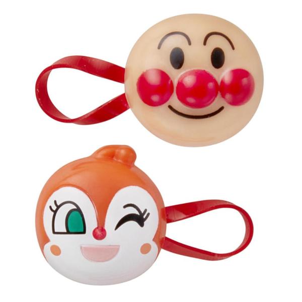 ●アンパンマンとドキンちゃんの可愛い飾りがついた、髪の毛を結ぶヘアゴムです。●髪の毛が絡みにくいヘアゴムを使用しています。※替えゴムが4本付属しています。対象年齢：3才以上サイズ：W15×H15×D10　（mm）