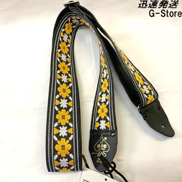 多くの偉大なギタリストに使用された「エースストラップ」のリイシューモデル。表には織柄の生地、裏にはビニールレザーを採用しています。■Length：750〜1290 mm■Width：50 mm※画像はサンプルです。ご覧いただく環境によっては...