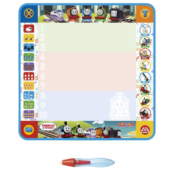 水で描くから汚れない！おえかきシートはお水で発色し乾くと消えるので、洋服や周囲を汚すことなく何度でもくりかえしあそべます。水道水を入れる専用ペンは、名古屋市立大学と共同研究し、人間工学に基づいた形状になっています。正しいペンの持ち方が身に付...