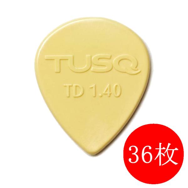 GRAPH TECH 1.40mm PQP-0514-V36×36枚TUSQ PICK ホワイト ブライトトーン ピックギターパーツ等でおなじみのTUSQを素材としたピック。TUSQの持つ骨や合成素材では得られない、さらに象牙にも勝るとも劣...