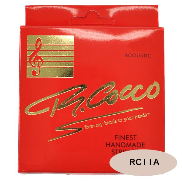 リチャードココのアコースティックギター弦です。ブロンズ 6弦■ゲージ：13-17-26-36-46-56
