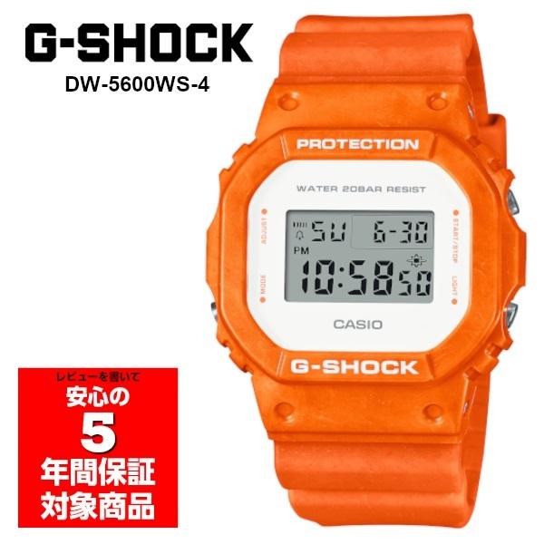 G-SHOCK DW-5600WS-4 デジタル メンズ 腕時計 オレンジ G G-SHOCK DW-5600WS-4 デジタル メンズ 腕時計 オレンジ G