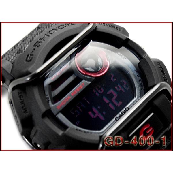 カシオ Gショック ジーショック CASIO G-SHOCK 逆輸入海外モデル デジタル メンズ 腕時計 ブラック レッド GD-400-1CR GD-400-1■流行の90年代テイストを取り入れた新しくも懐かしいNEWモデル登場！ タフネ...