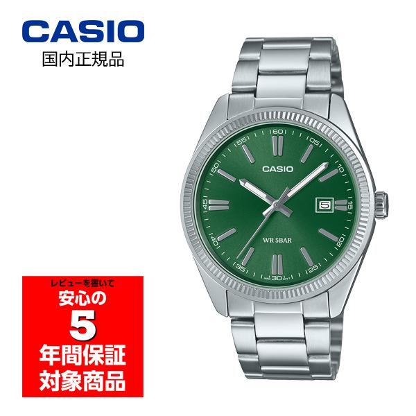 [当店5年間保証対象]MTP-1302D-3AJF 一般時計 腕時計 メンズ カシオ 国内正規品シルバー：MTP-1302D-3AJF