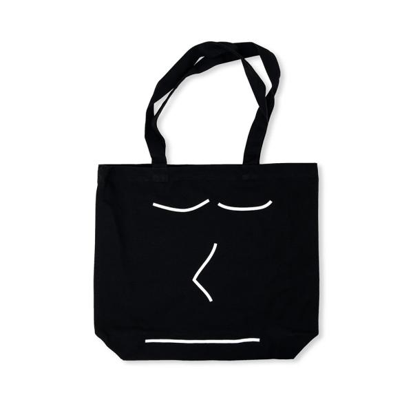 フランス・パリの老舗ギャラリー「イヴォン・ランベール（YVON LAMBERT）」のトートバッグ。日本人アーティスト、平山昌尚（HIMAA）とのコラボレーション・アイテムとして作られた。