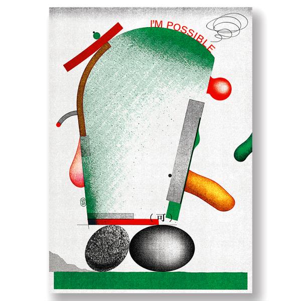中国 上海・北京にて開催のグラフィックデザイン展「Japan Graphic Design Exhibition ― I’M POSSIBLE」のオリジナルポスター。「Japan Graphic Design Exhibition ― I’...