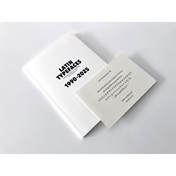 2025年5-6月開催「小林章と欧文書体展」（Book&amp;Design）のために制作された図録（小冊子）です。1990-2025年に小林氏が制作した欧文書体（カスタムフォントを除く一般向けフォント）41書体の書体見本と解説を掲載してい...