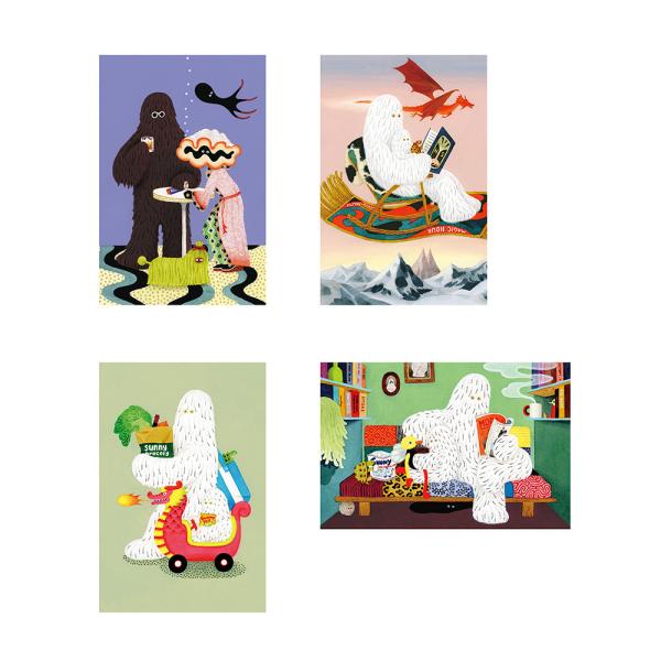 ユーモラスな世界観と、細やかな筆致で描かれる洗練された画面構成が印象的なイラストレーター・小林マキのグッズ。ニュートラルな心で、飄々と日々の暮らしを楽しむイエティたち。そんな彼らの自由でゆったりとした時間の流れる世界をどうぞお楽しみください...