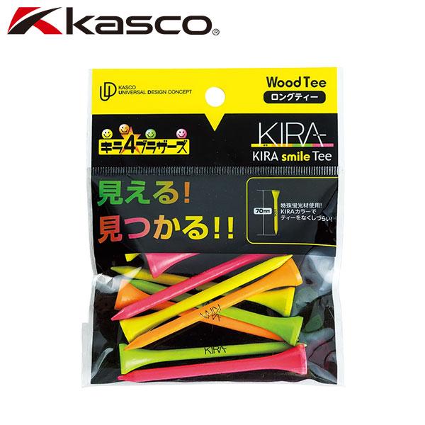 Kasco Kira Smile Tee■カラー：KIRAイエロー、KIRAオレンジ、KIRAライム、KIRAピンク■内容：計10本入り■素材：ウッド(white Birch)■製造国：中国■サイズ：全長70mm【メーカー取り寄せ商品】在庫...
