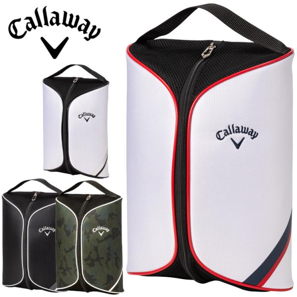 Callaway Sport Shoe Case 25 JMオールゴルファーに向けた飽きのこないデザイン。シューズが収納しやすいスポーツモデル。サイズ W250mm×H340mm×D130mm素材 ポリエステル原産国 Made in Chi...