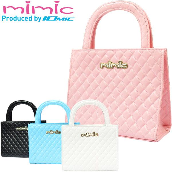 IOMIC mimic Hand Bagハンドバッグ トートバッグ ラウンドバッグロゴプレートがかわいい便利なハンドバッグ500mlのペットボトルも入る収納力バツグンのハンドバッグ。大きな内ポケットが両サイドに付いているのできちんと整理でき...
