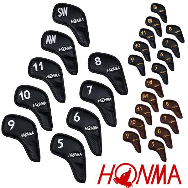本間ゴルフ HONMA IRON COVER＃5〜11、AW、SWの9個セット。素材：合成皮革（P.U）原産国：中国
