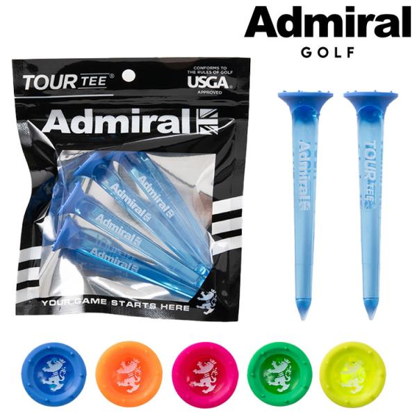 Admiral Tour Tee NEON ADMG6AT1 ヤマニ ゴルフ YAMANI GOLF メンズ レディース ユニセックスTOUR TEE x Admiral GOLF コラボ商品。グリーン上で目立つPOPでカラフルな新色ネオン...