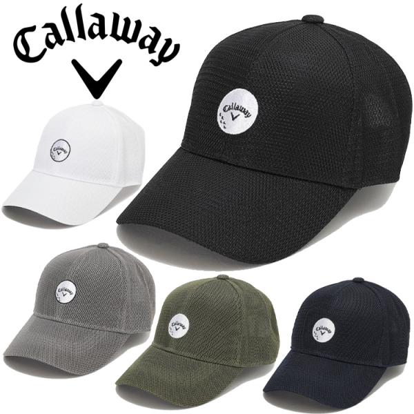 メッシュ素材を全面に使用したキャップ。ツバ裏を黒色で仕上げることで光の反射を抑えます。キャロウェイを象徴する「TRIPLE TRACK」デザインをモチーフに、フロントにはゴルフボール刺繍、背面には「TRIPLE TRACK」のラインを配置。...