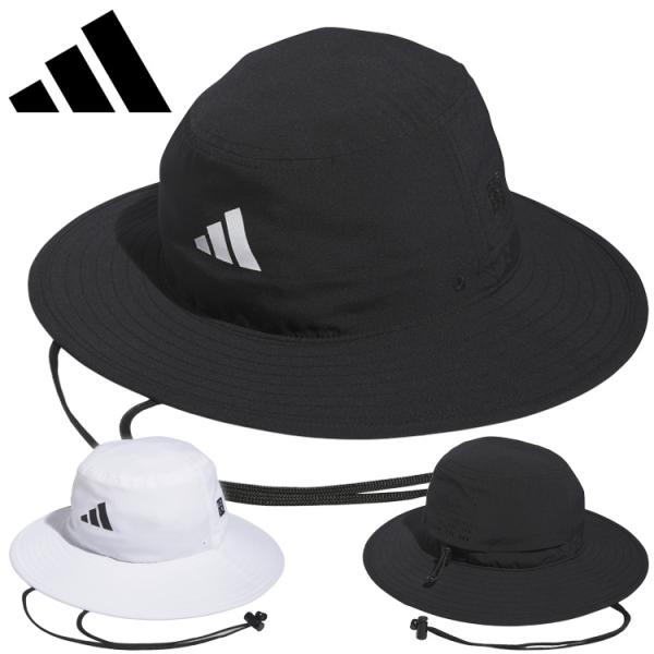 晴れた日のラウンドにぴったりの、ワイドブリムゴルフハット。広々としたフェアウェイで日差しを遮ってくれるゴルフハット。幅広のつばが太陽の光から顔と首を守り、吸湿性に優れたAEROREADY素材が頭をドライに保ってくれる。また、背面に配した通気...