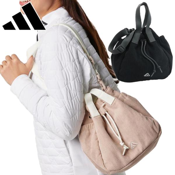 コーデュロイ素材を使用した巾着タイプのラウンドバッグ。裏地にはクラシックなゴルファーのグラフィックをプリントし、気分を高めてくれる。内側にはファスナーポケットと2つのメッシュポケット付きで小物を整理するのに便利。両サイドにはスマホなどを取り...