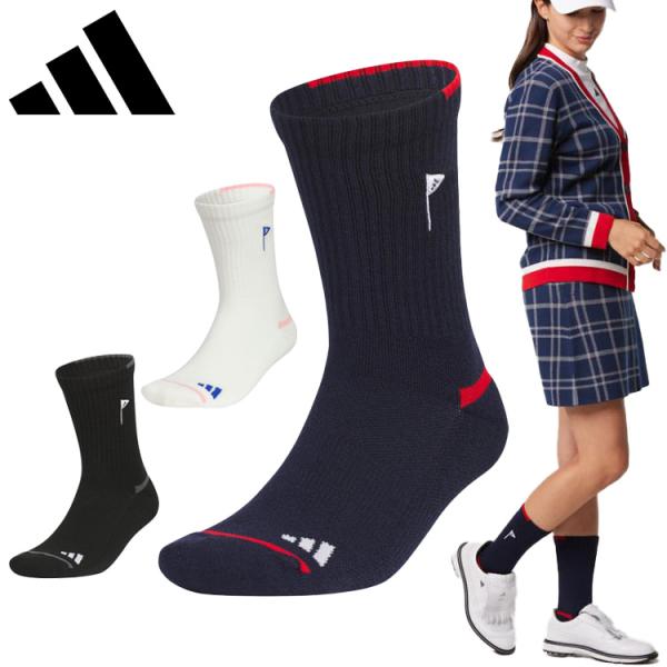 暖かさをため込み湿気だけを放出するテクノロジー”COLD.RDY”を採用したクルーソックス。足裏の力のかかりやすい部位にしっかりとクッション性を持たせ、つま先はくつズレを抑えるリンキング加工で、快適なラウンドをサポートする。底パイル　底サポ...