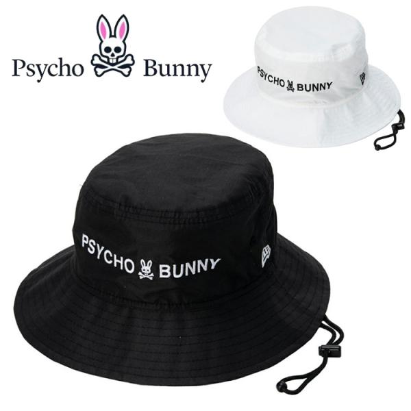 NEWERA×PSYCHO BUNNY コラボアイテム。遮熱、接触冷感、吸水速乾、軽量、UVカット機能を備えたSHELTECH生地を採用したアドベンチャーハット。あご紐は着脱可能。素材本体:綿51%ナイロン49%サイズ頭周り:約59cm