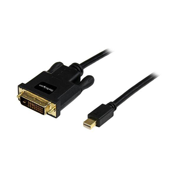 【商品名】 StarTech.com Mini DisplayPort-DVI変換ケーブル ブラック 1.8m オス／オス 1920×1200対応MDP2DVIMM6B 1本